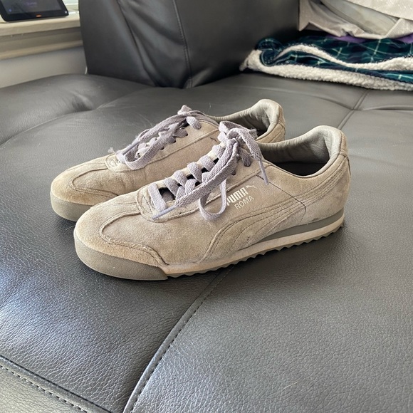 Puma | Shoes | Puma Grey Suede Sneakers | Poshmark